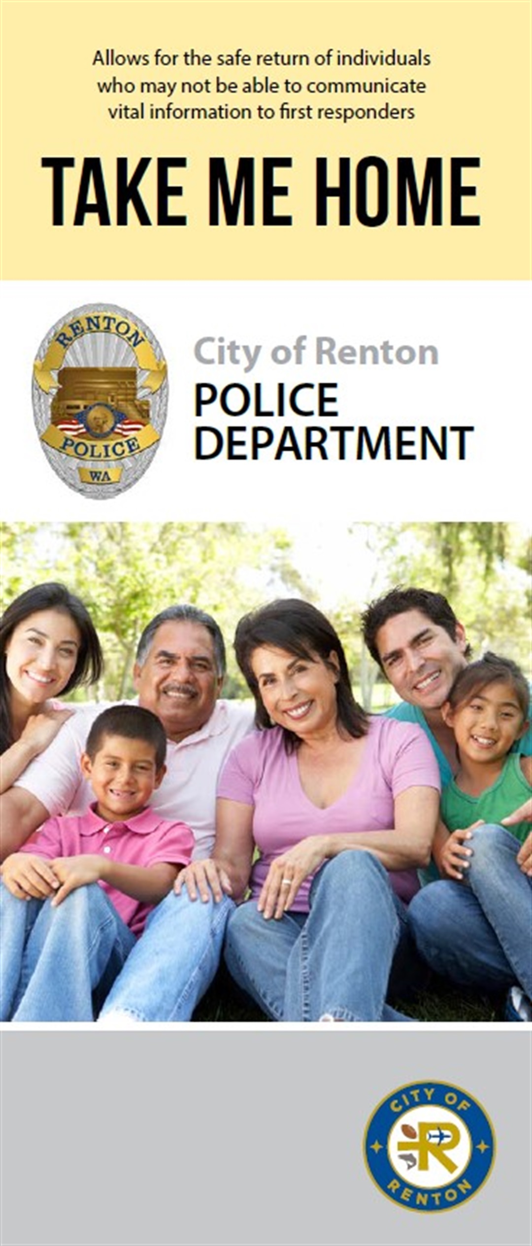 Take Me Home Program | City of Renton